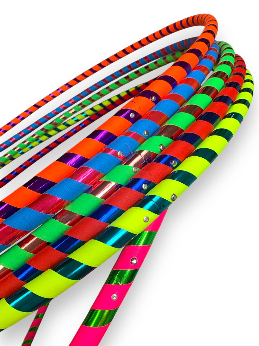 Weighted Beginner Hula Hoop Coil-down Collapsible PE Travel Hoop ...