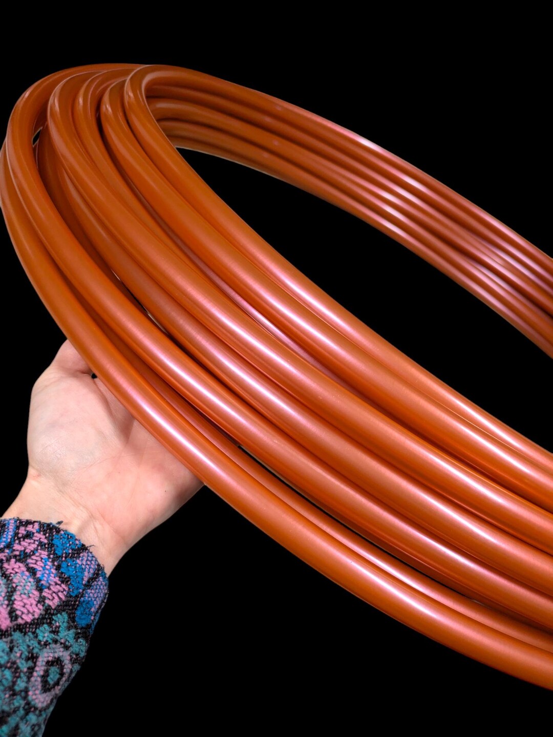 Saffron Chameleon Gloss Polypro Hula Hoop - 5/8 Collapsible Travel Hoop ...