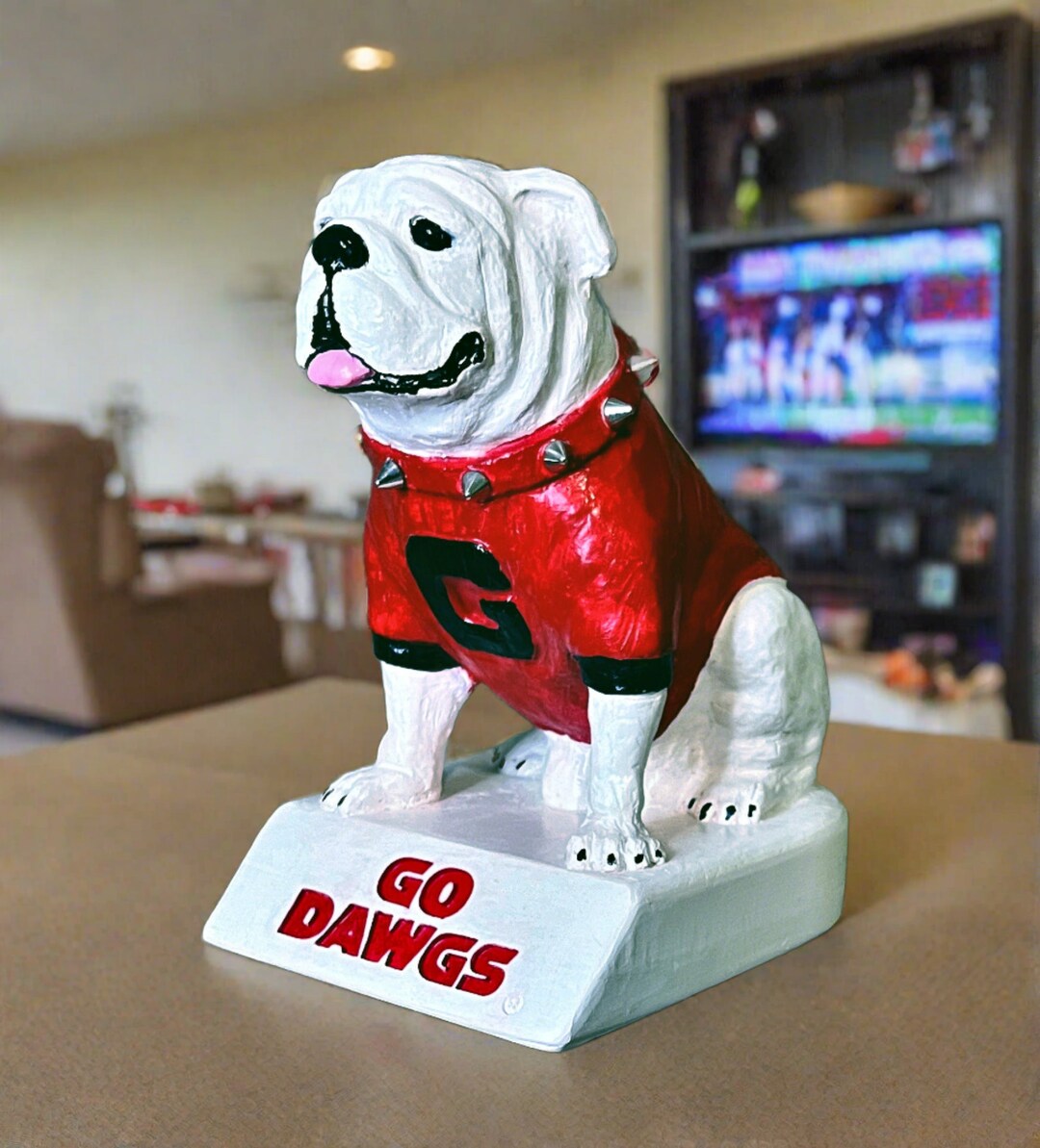 Georgia Bulldogs UGA Mascot Mini Boom Stone Statue - Etsy