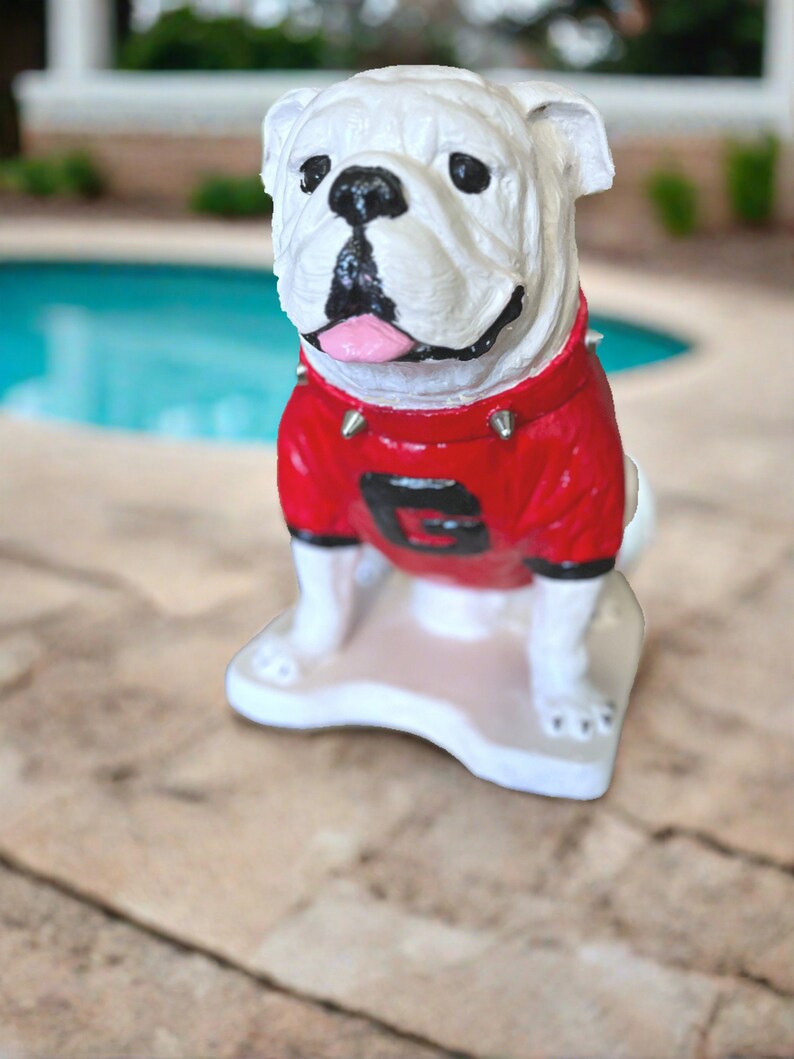 Georgia Bulldogs UGA Mascot Boom Stone Statue - Etsy
