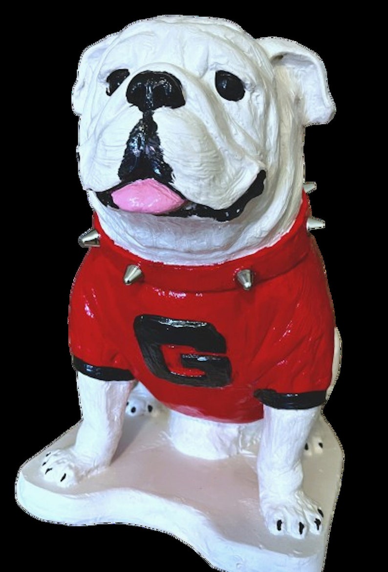 Georgia Bulldogs UGA Mascot Boom Stone Statue - Etsy