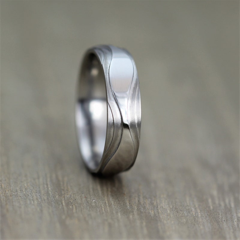Wave Wedding Bands - Etsy