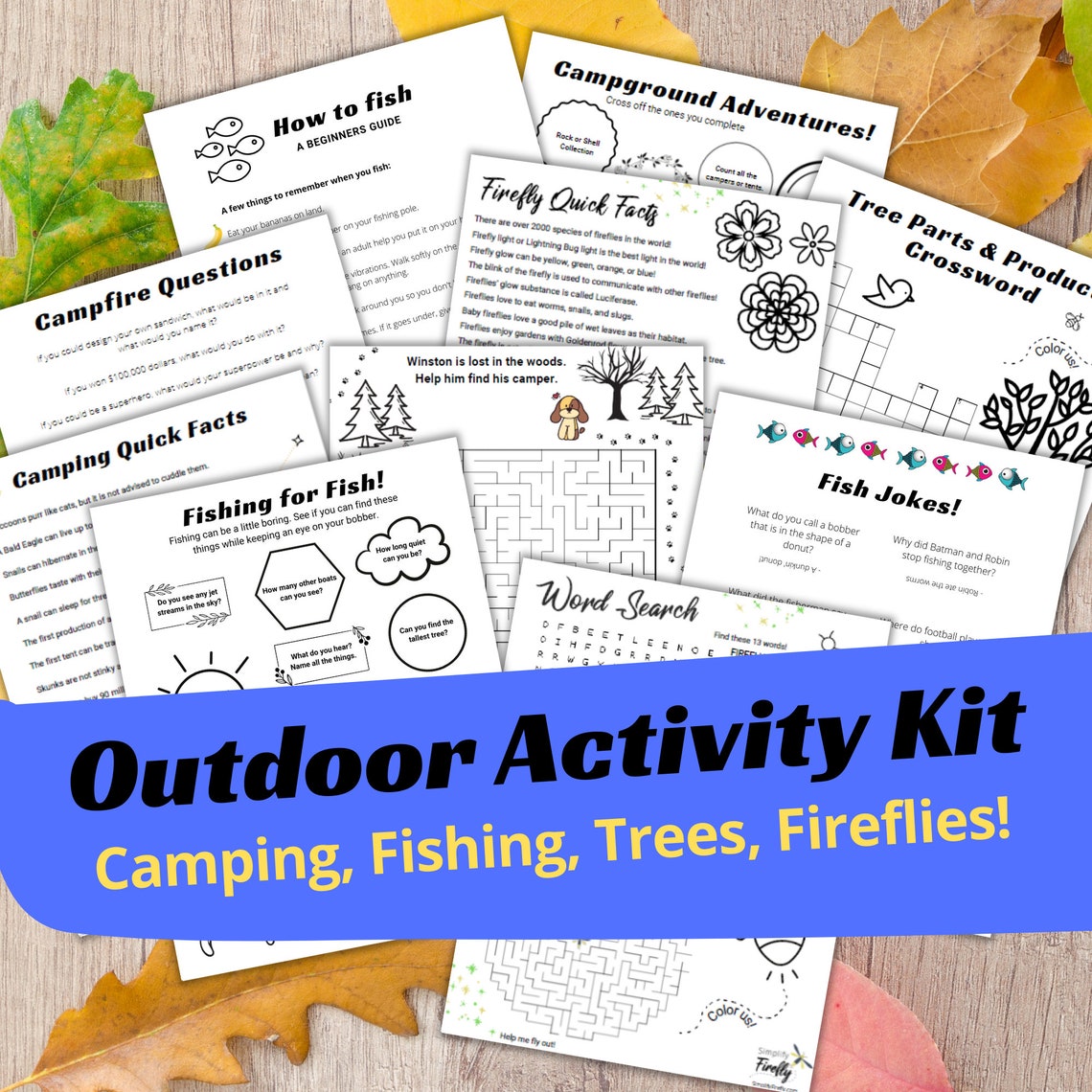 Outdoor Activity Ideas for Kids! Camping Games, Camp Printable, Camping ...