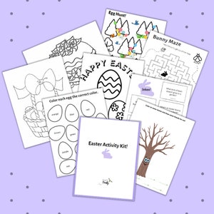 Easter Printable! Kindergarten Sheets, Easter Printables for Kids ...