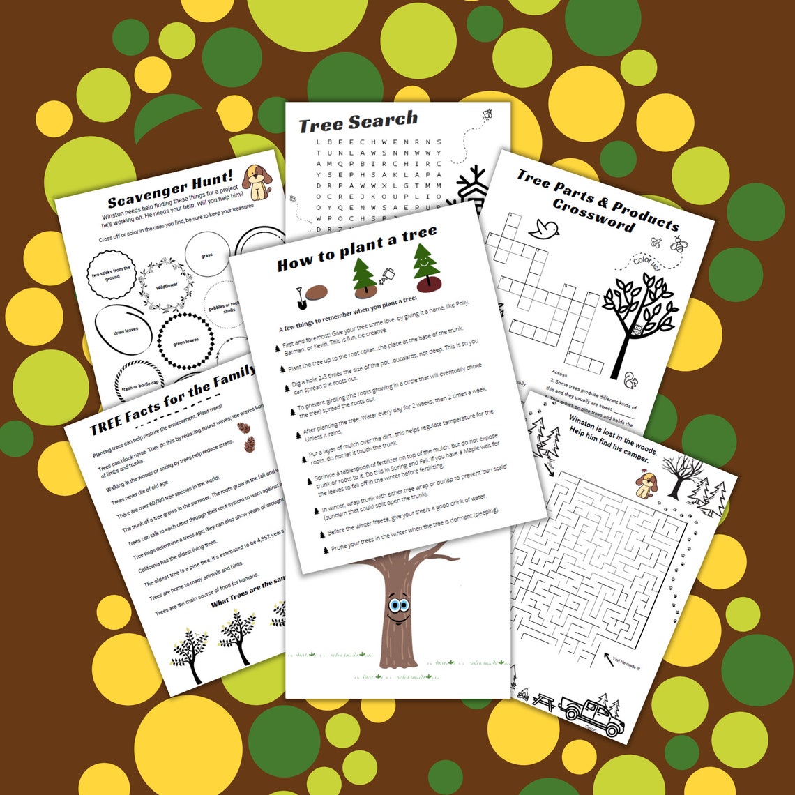 Tree Printable for Kids! Arbor Day Printable, Earth Day Activities ...