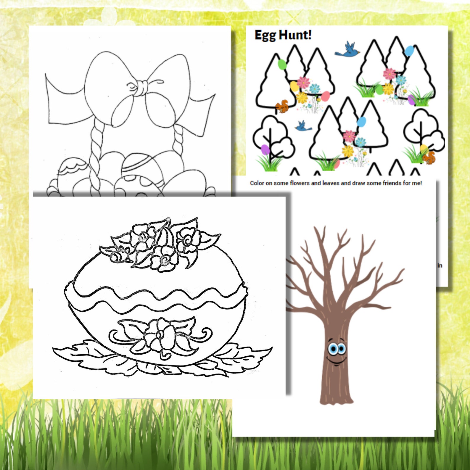 Easter Printable Kindergarten Sheets, Easter Printables for Kids ...