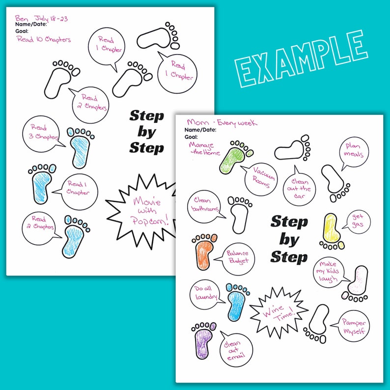 Step by Step Guide, Mind Map for Kids, Chore Chart, To-do List for Kids ...