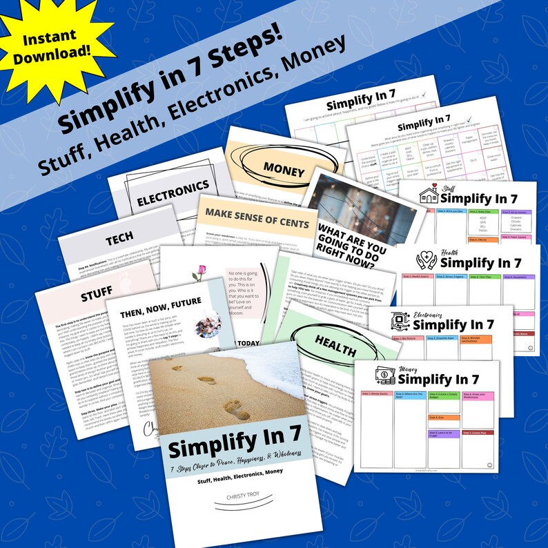 Simplify in 7 Steps How to Simplify E-book, Money Management ...