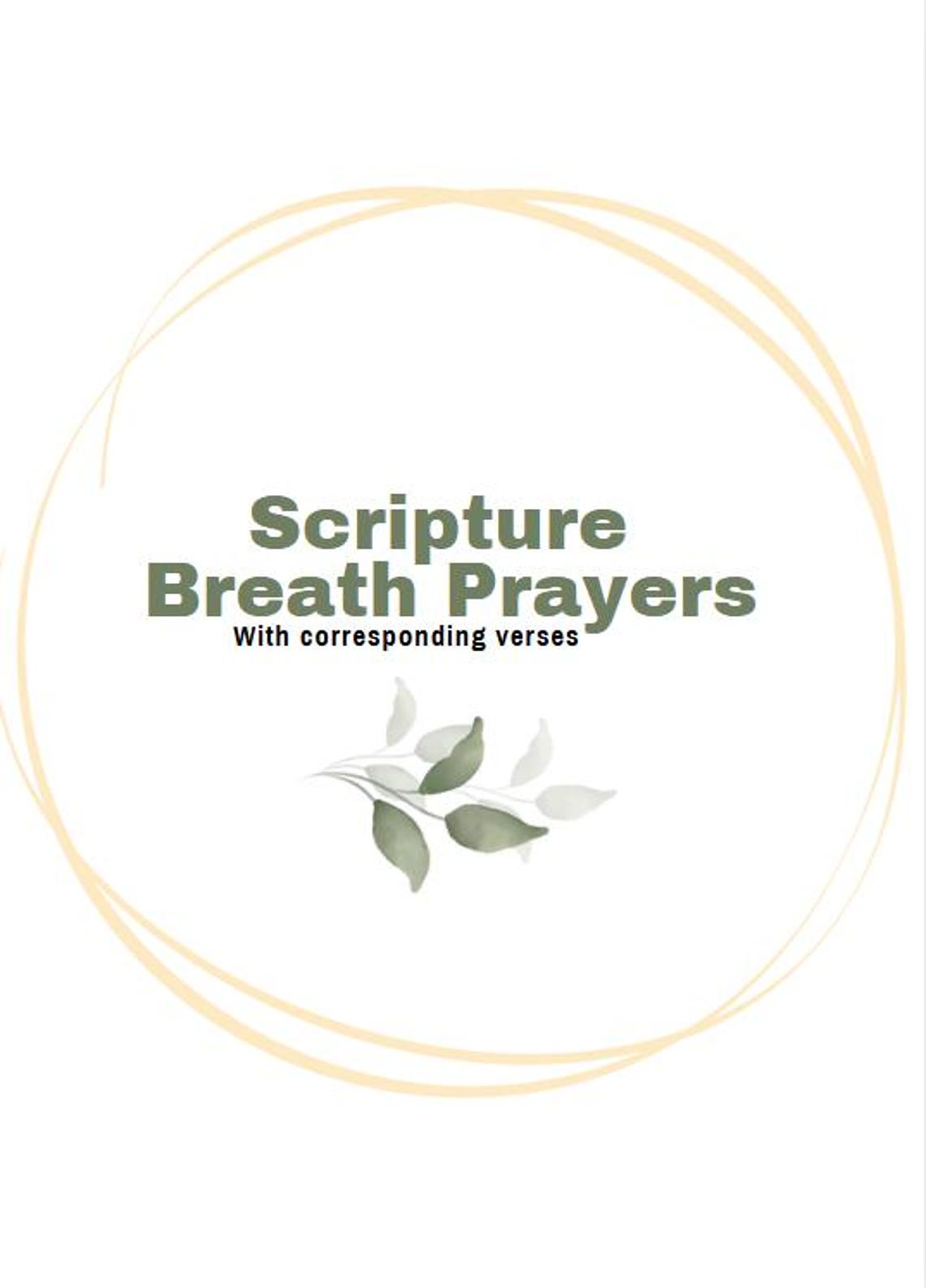 Scripture Breath Prayers: Bible Verse Cards (PDF Download) - Etsy