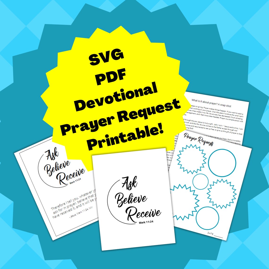 SVG for Cricut, Christian SVG, Devotional, PDF, Prayer Request Tracker ...