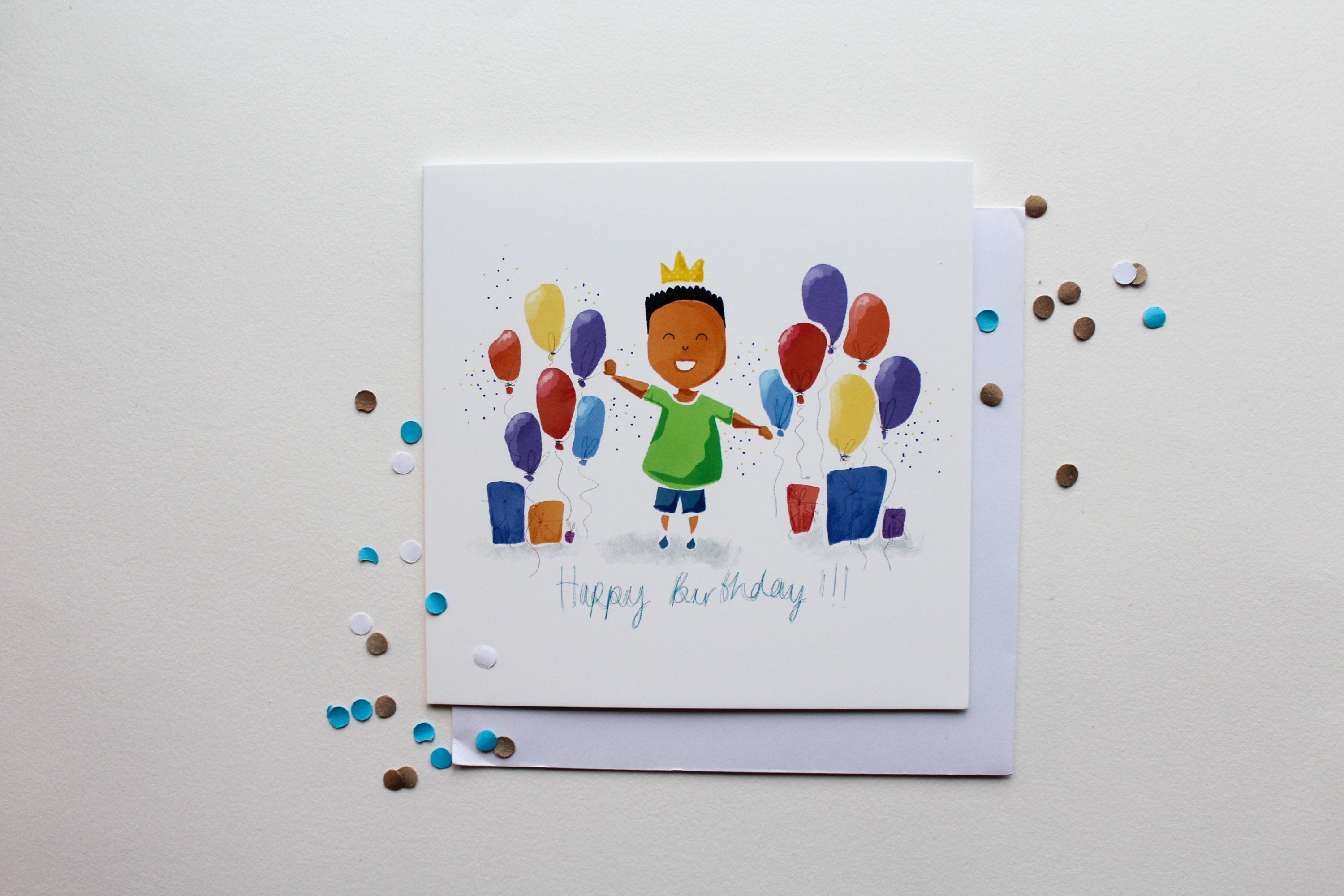 Black Birthday Card -black Boy Birthday Card - Etsy