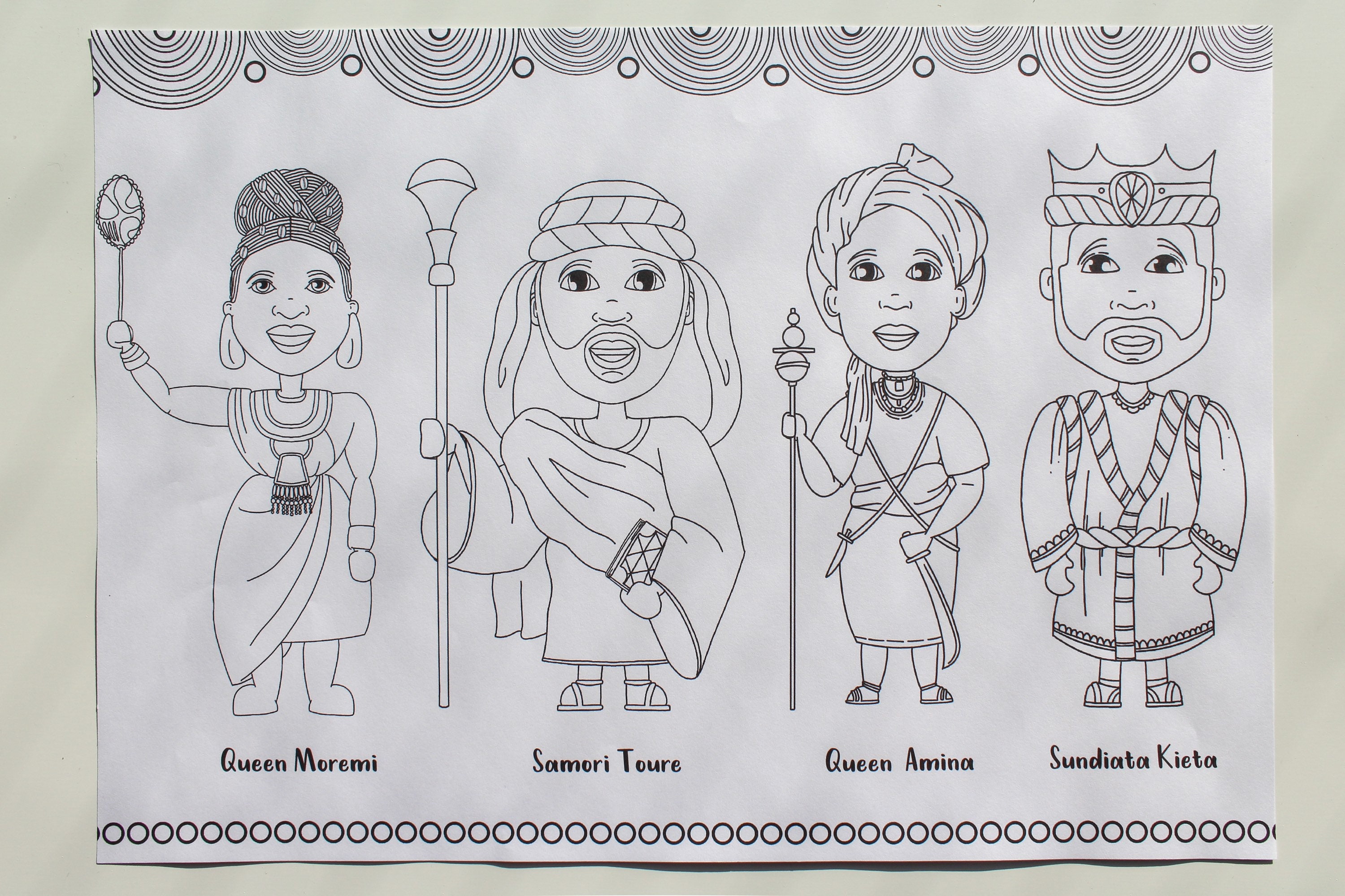 African Colouring Book Kings Queens and Warriors Colouring - Etsy UK