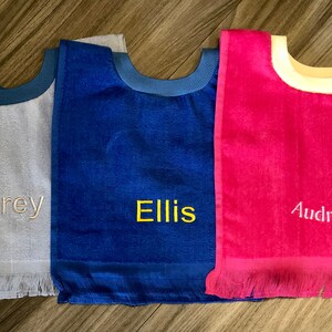 VARIETY PACK of 3 Personalized Fringed Pullover Bibs,boy Baby, Baby ...