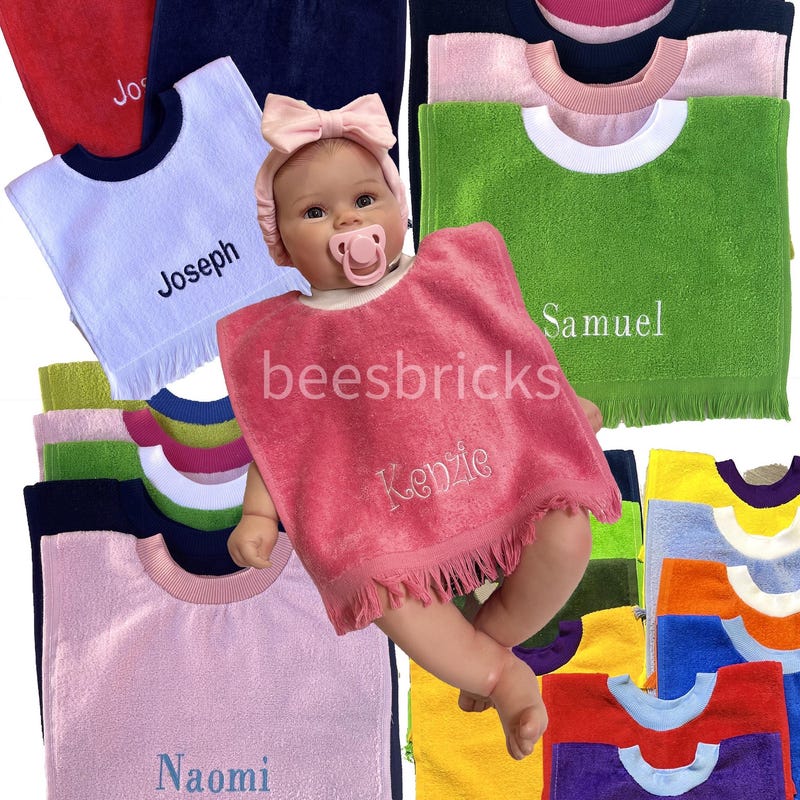 Baby Girl Bibs - Etsy
