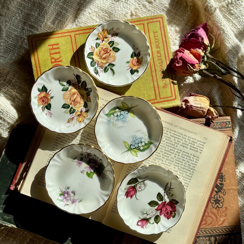 Floral China Plates - Etsy