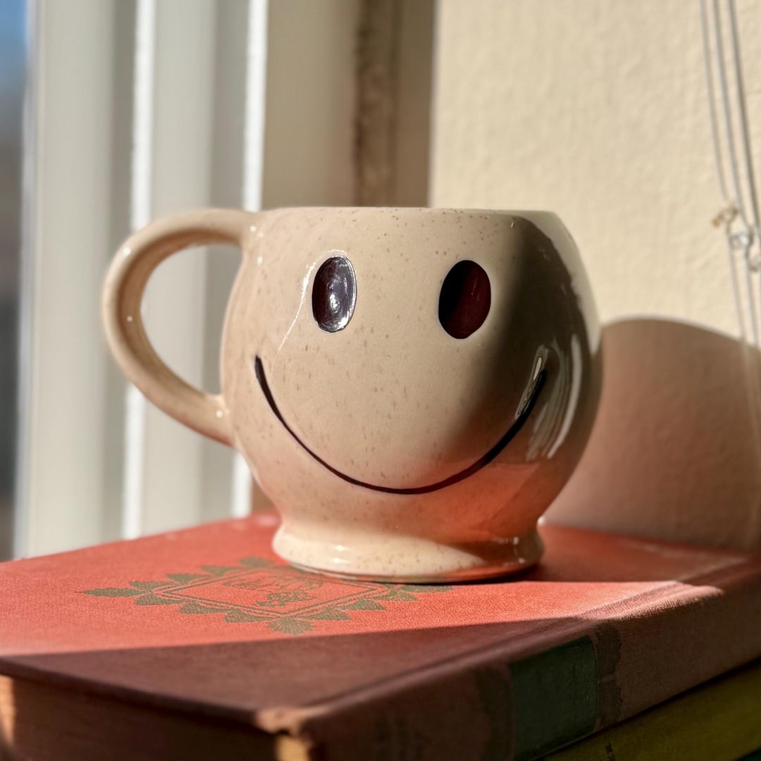 Vintage Mccoy Smiley Face Mug | Nostalgic Retro Kitschy Kitchen Mug ...