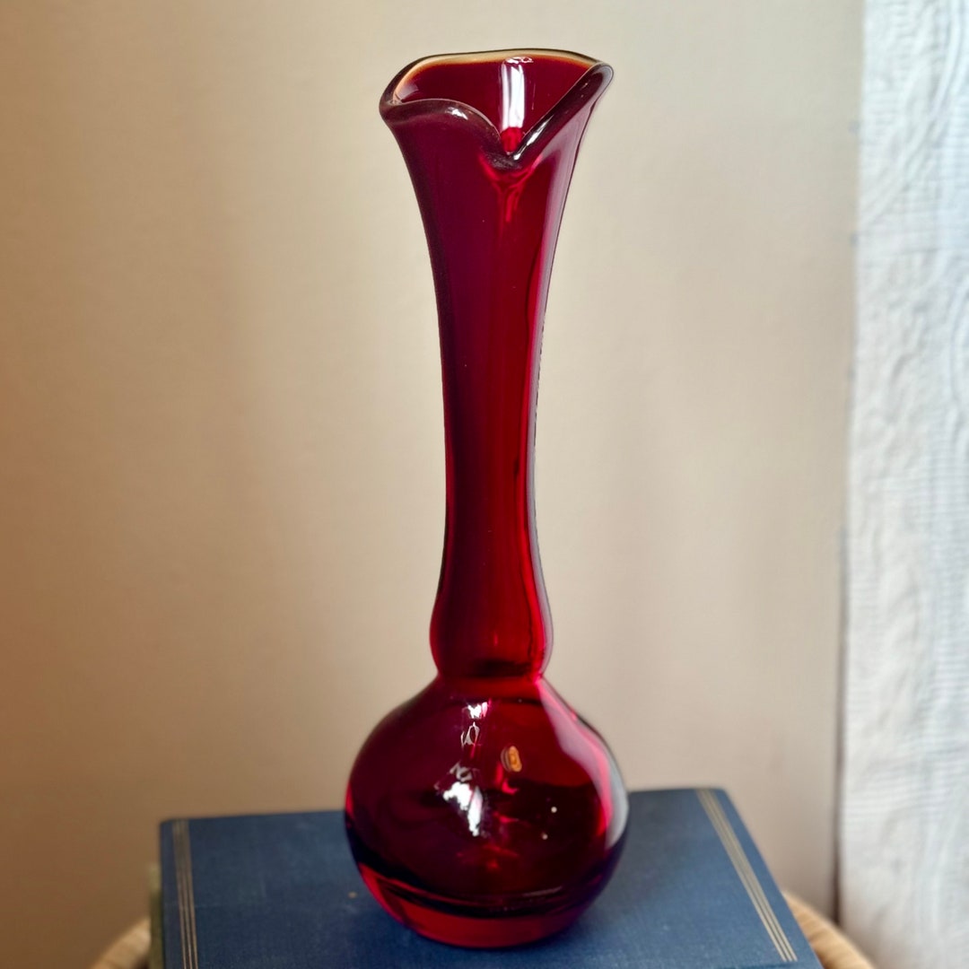 Vintage Viking Glass Test Tube Swung Bud Vase | 10" Tall | Retro ...