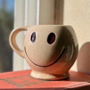 Vintage Mccoy Smiley Face Mug | Nostalgic Retro Kitschy Kitchen Mug ...