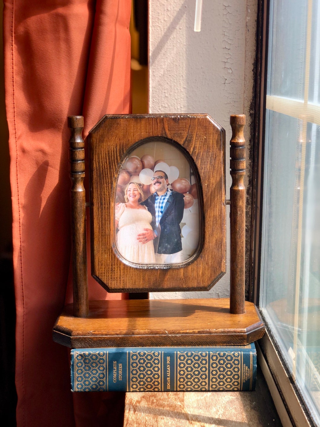 Vintage Wood Swivel Frame Vintage Rustic Farmhouse Picture - Etsy
