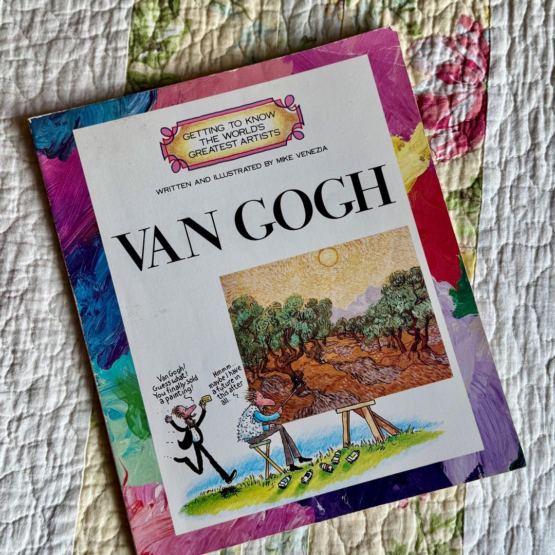 Vintage Van Gogh Children's Art Book, Illustrated Biography, 1988 - Etsy