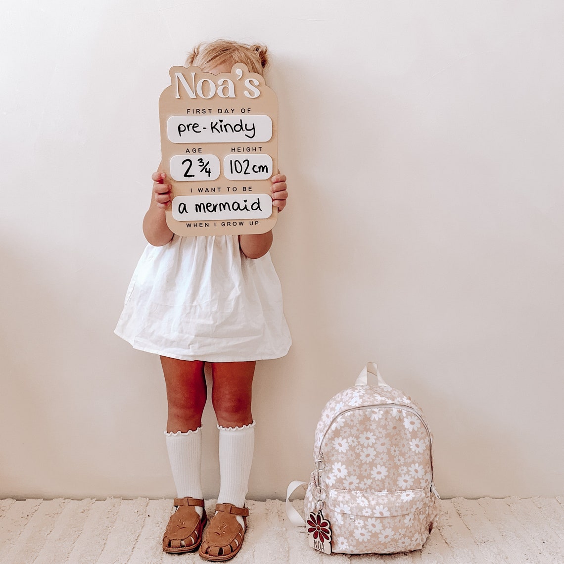 Personalized First Day of School Board: Milestone Photo Prop - Etsy