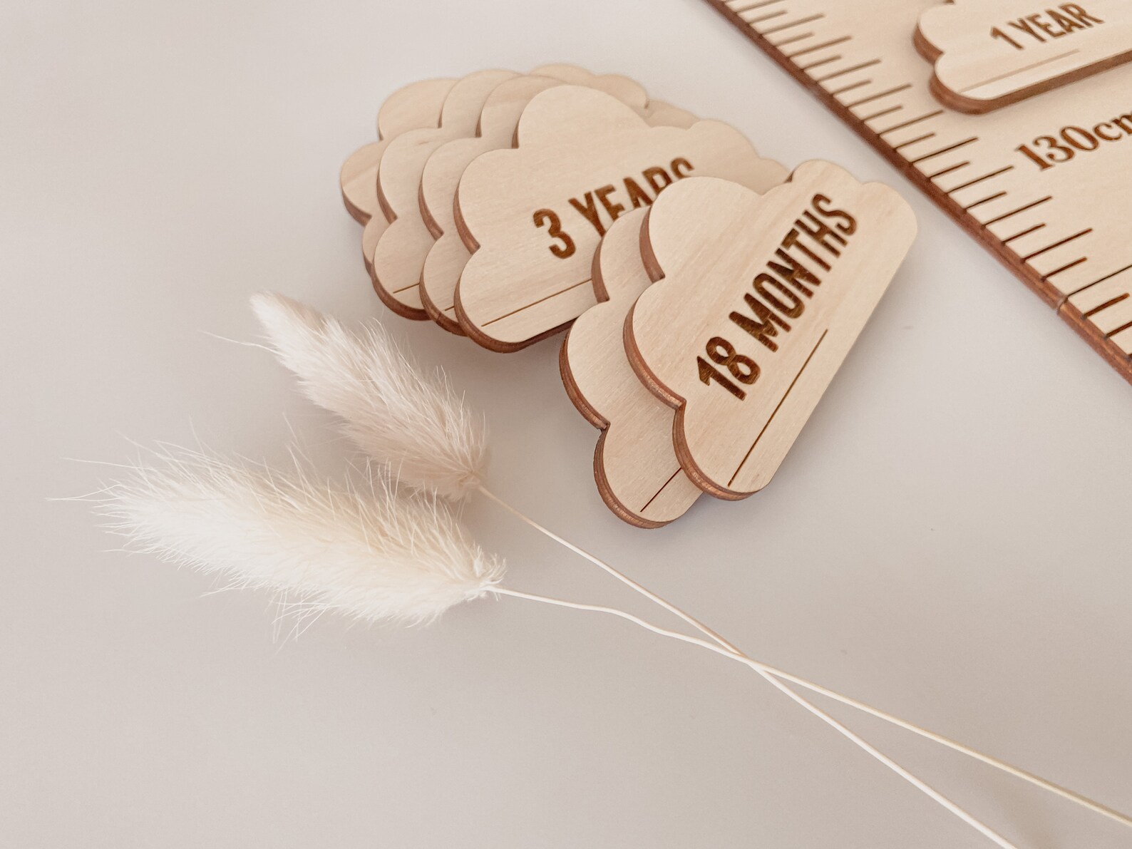 Growth Chart Age Markers - Height Chart - Growth Chart - Wooden Height ...