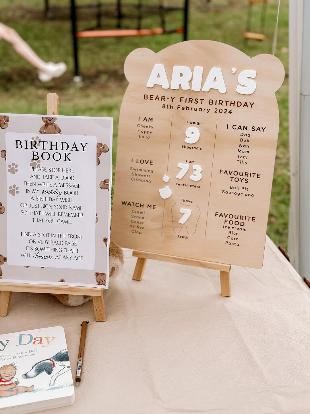 First Birthday Board | Birthday Board | Photo Board | Event Sign | Baby ...