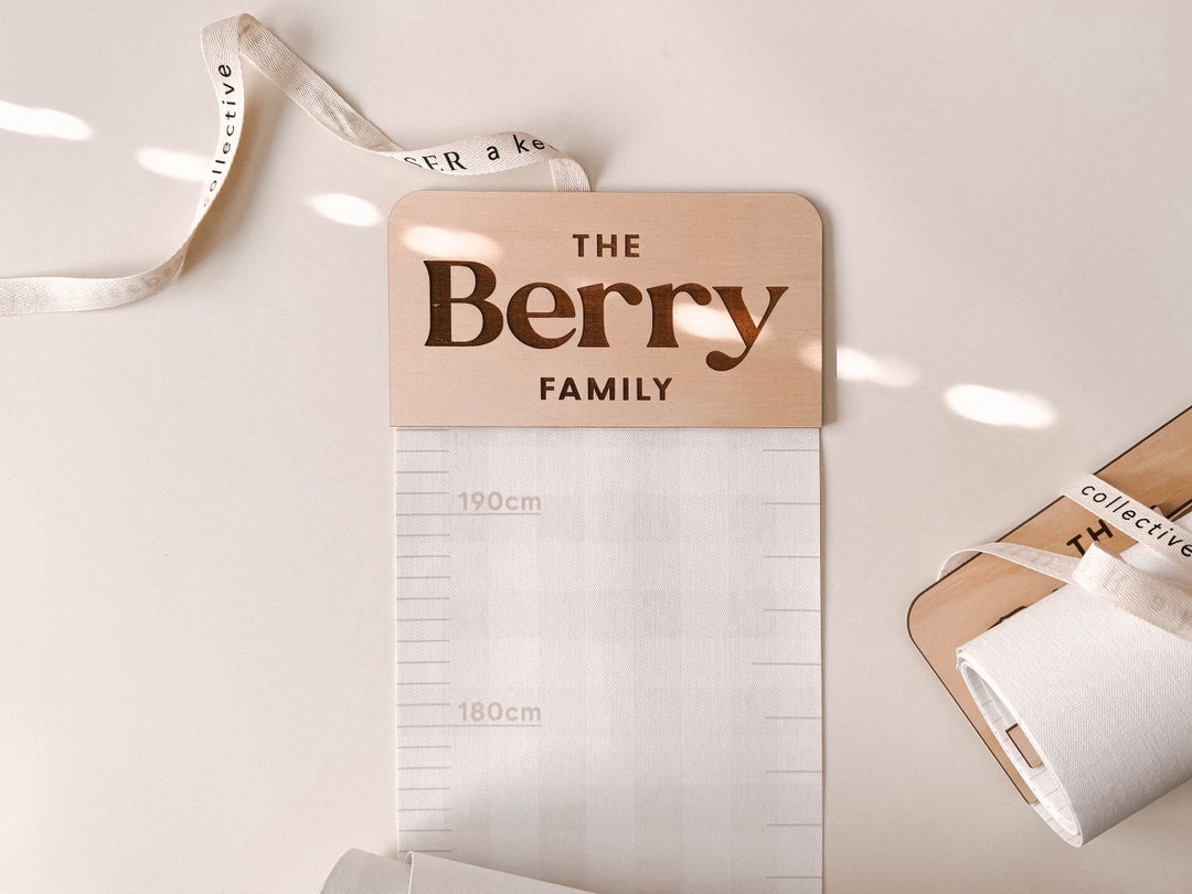Personalised Growth Chart - Family - Family Growth Chart - Height Ruler ...