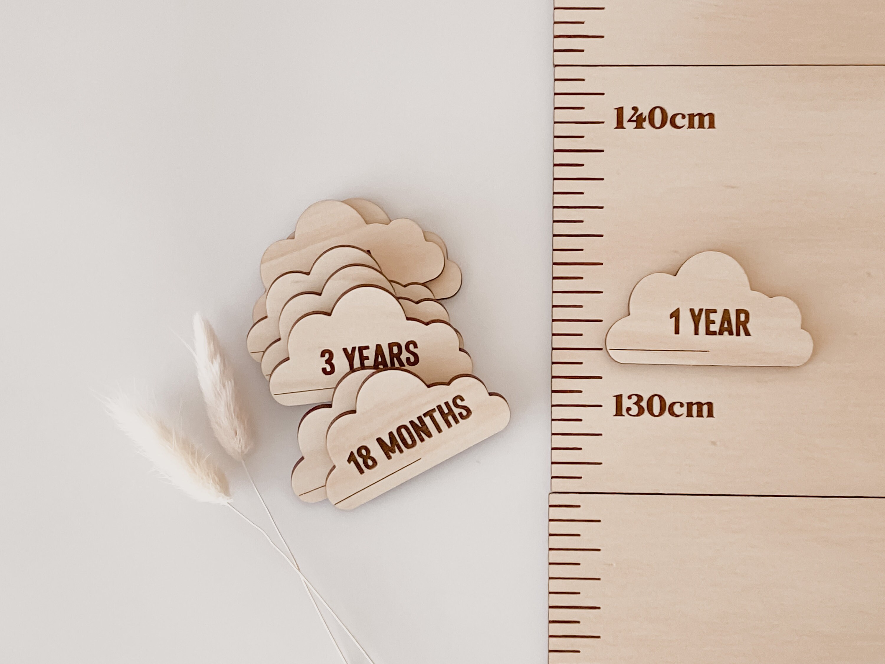Growth Chart Age Markers - Height Chart - Growth Chart - Wooden Height ...