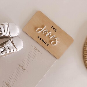 Personalized Family Growth Chart: Canvas Height Ruler, Fabric Growth ...