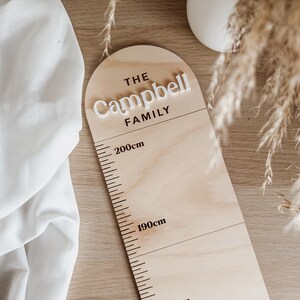 Personalised Growth Chart Family Height Height Ruler - Etsy