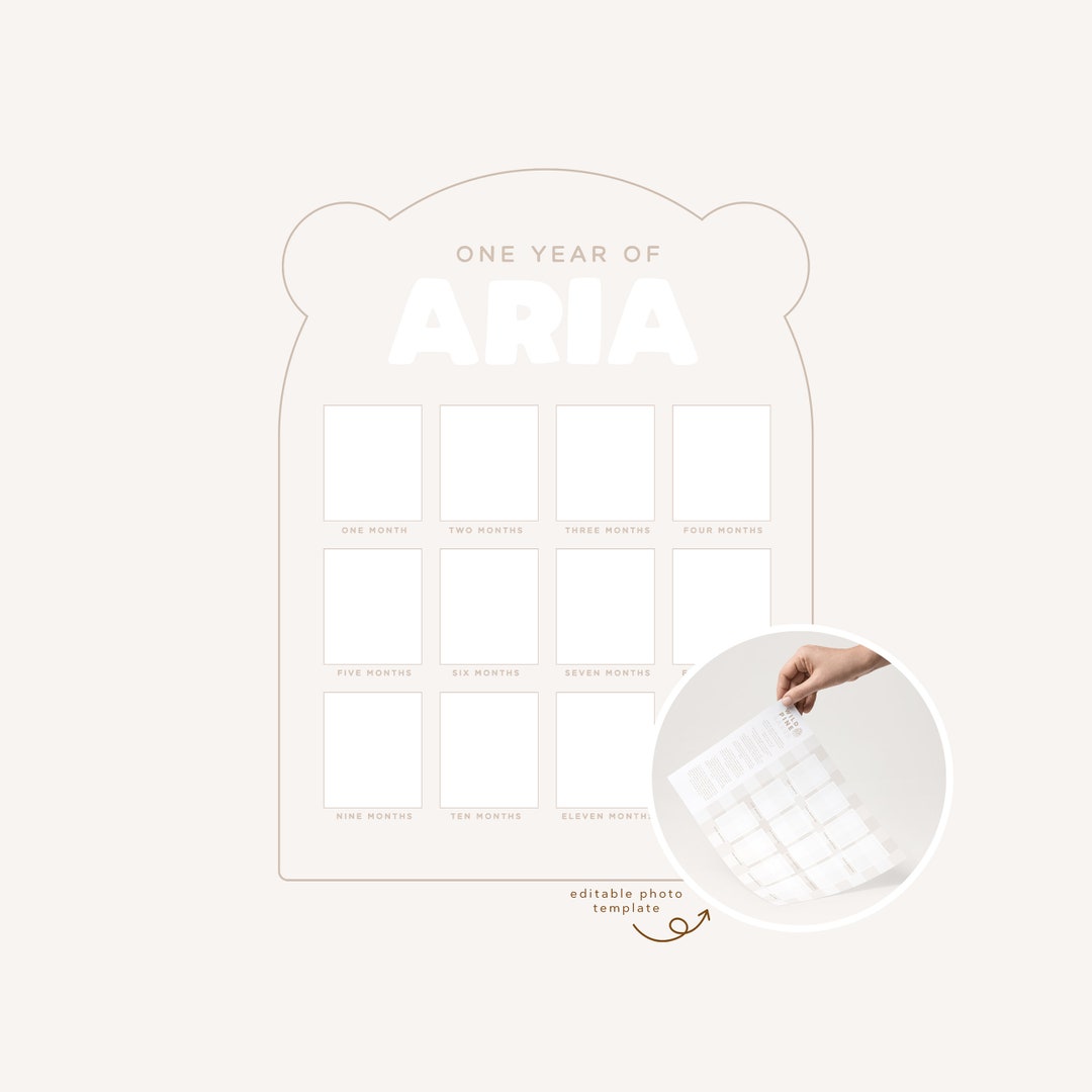 First Birthday Board Birthday Board Photo Board Event Sign Baby First ...