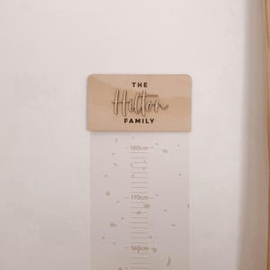 Personalised Growth Chart - Family - Family Growth Chart - Height Ruler ...
