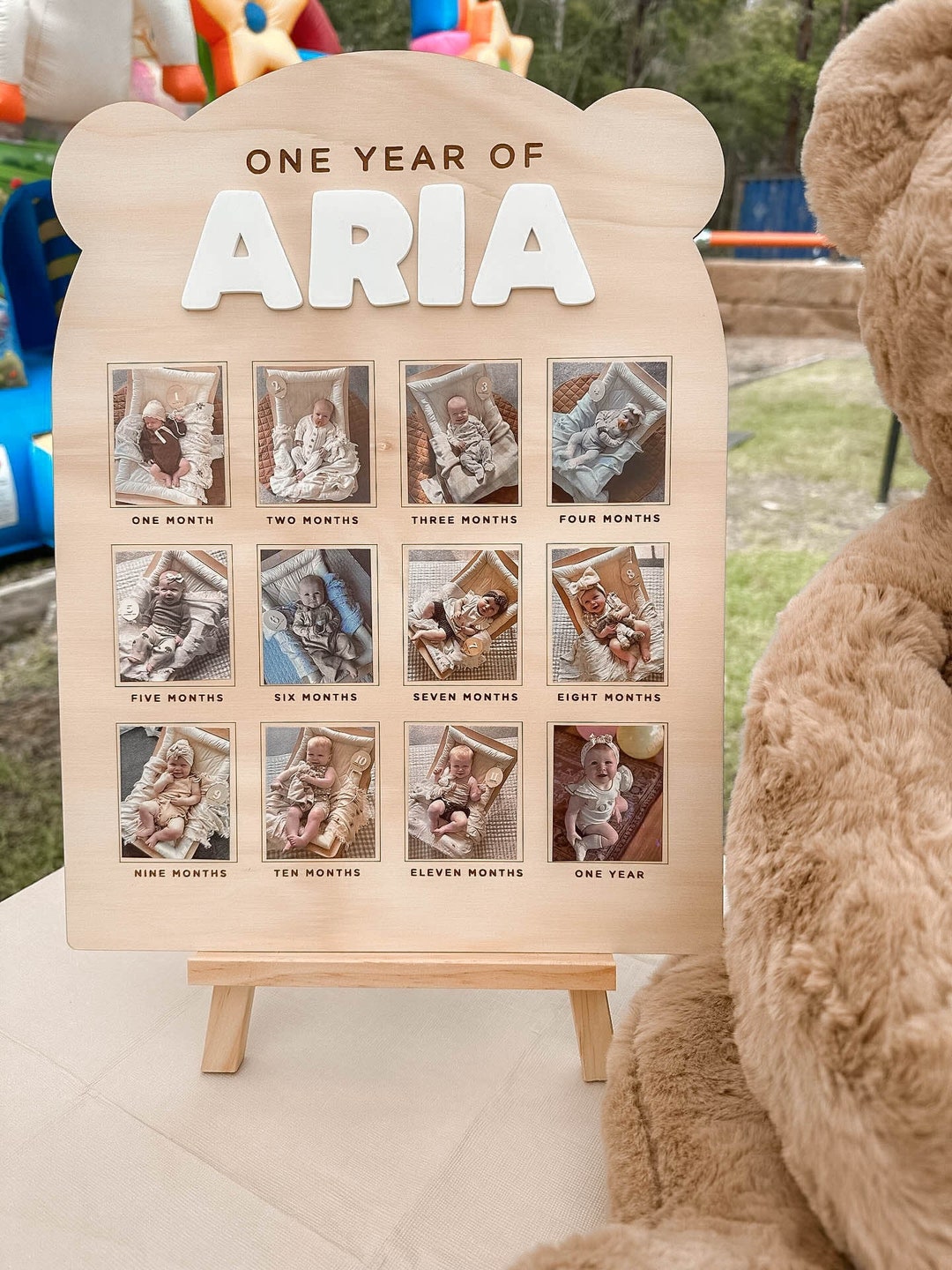 First Birthday Board | Birthday Board | Photo Board | Event Sign | Baby ...