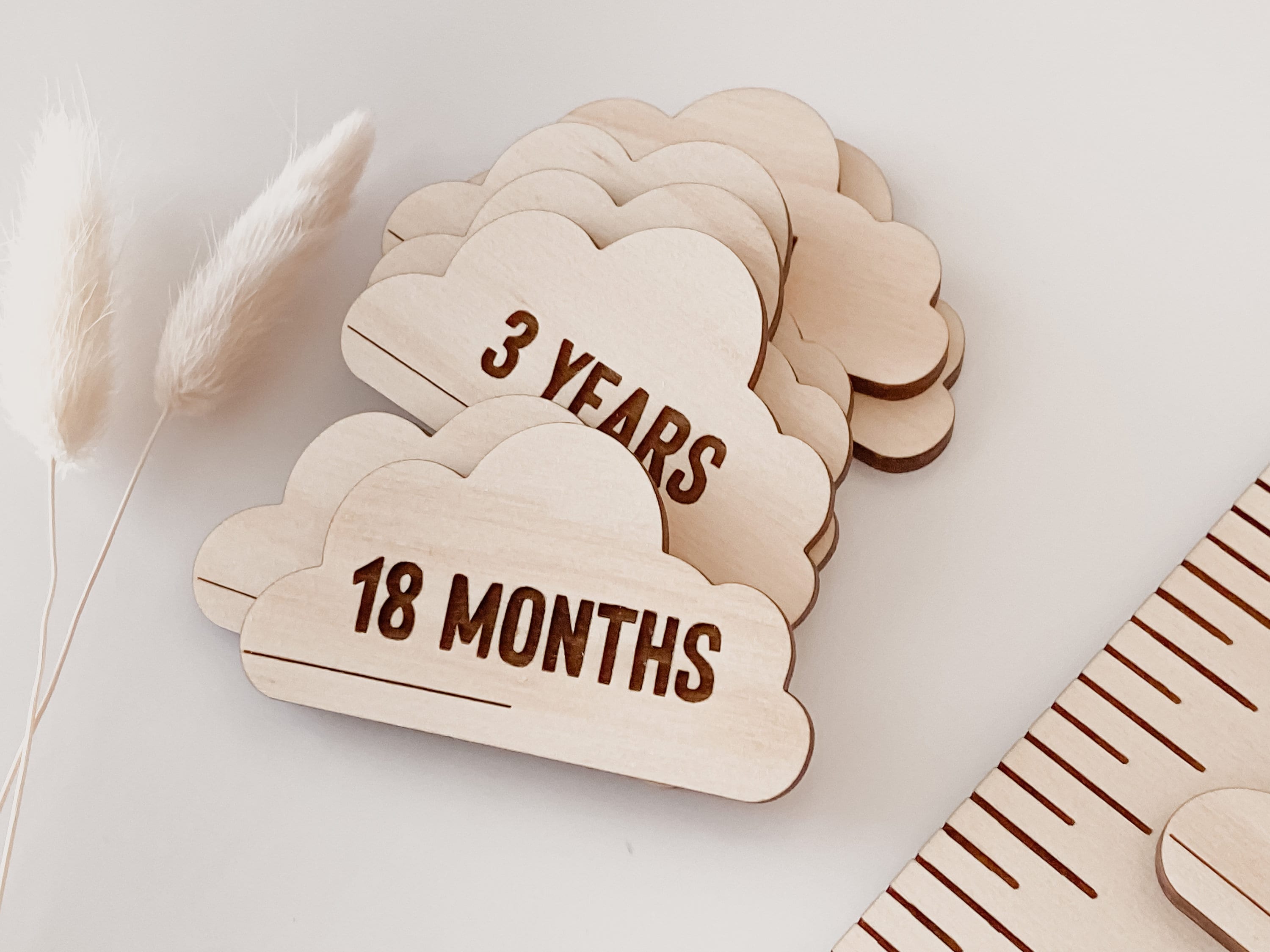 Growth Chart Age Markers - Height Chart - Growth Chart - Wooden Height ...