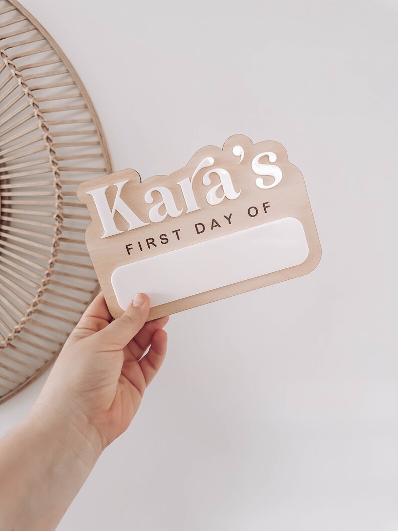 First Day School Sign | First Day of School Board | Personalised First ...