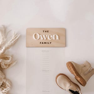 Personalised Growth Chart - Family - Family Growth Chart - Height Ruler ...
