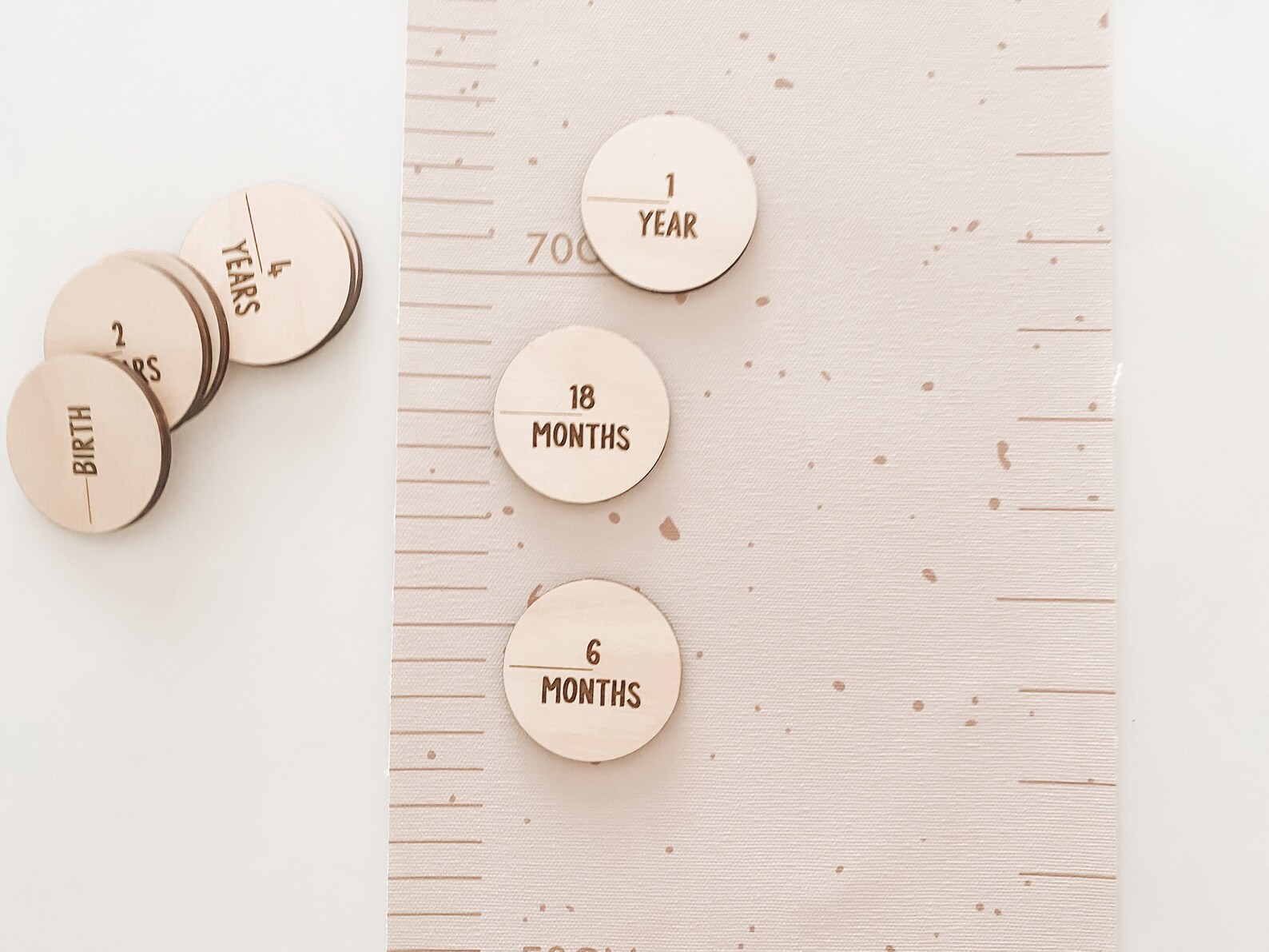 Growth Chart Age Markers - Height Chart - Growth Chart - Wooden Height ...