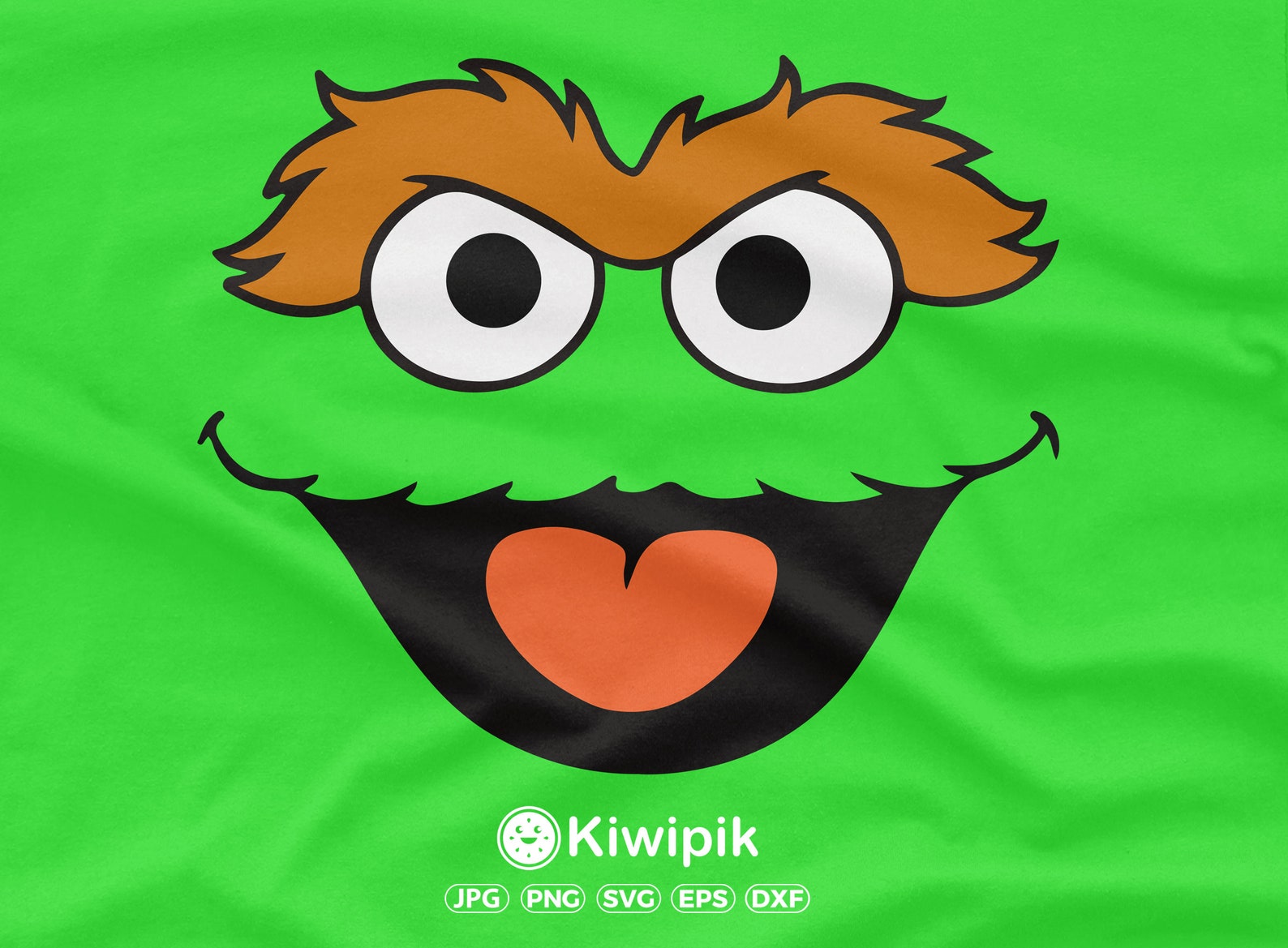 Sesame Street Oscar the Grouch Faces Svg Sesame Street Svg | Etsy