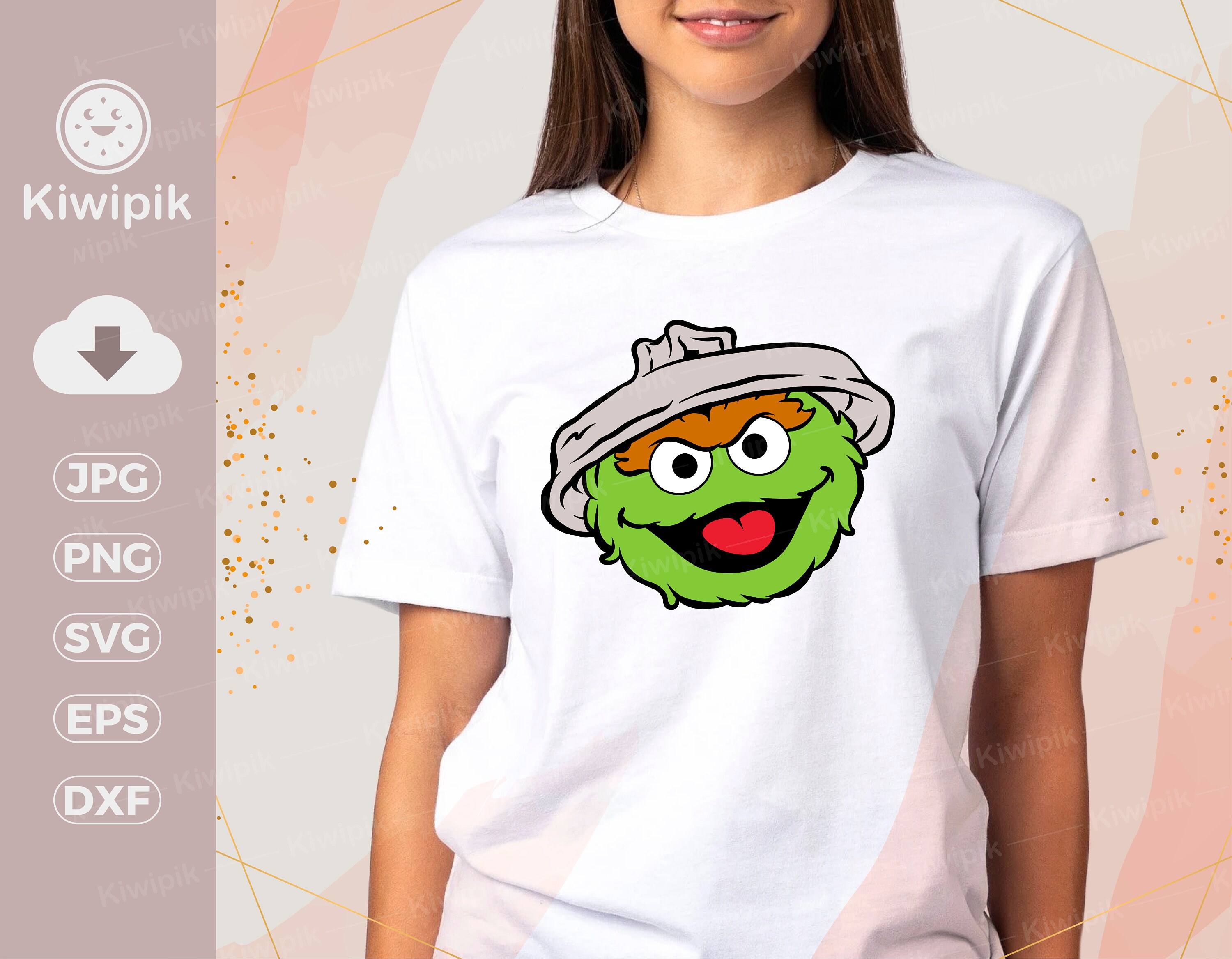 Sesame Street Oscar the Grouch Faces Svg Sesame Street Svg | Etsy