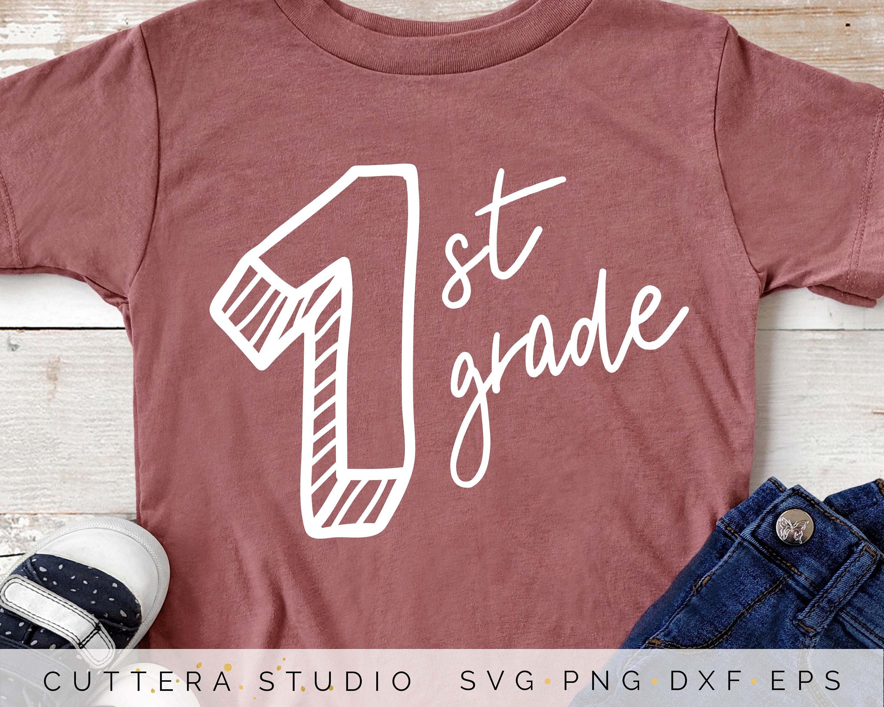 First Grade Svg - Back to School Svg, School Svg, Teacher Svg, First ...