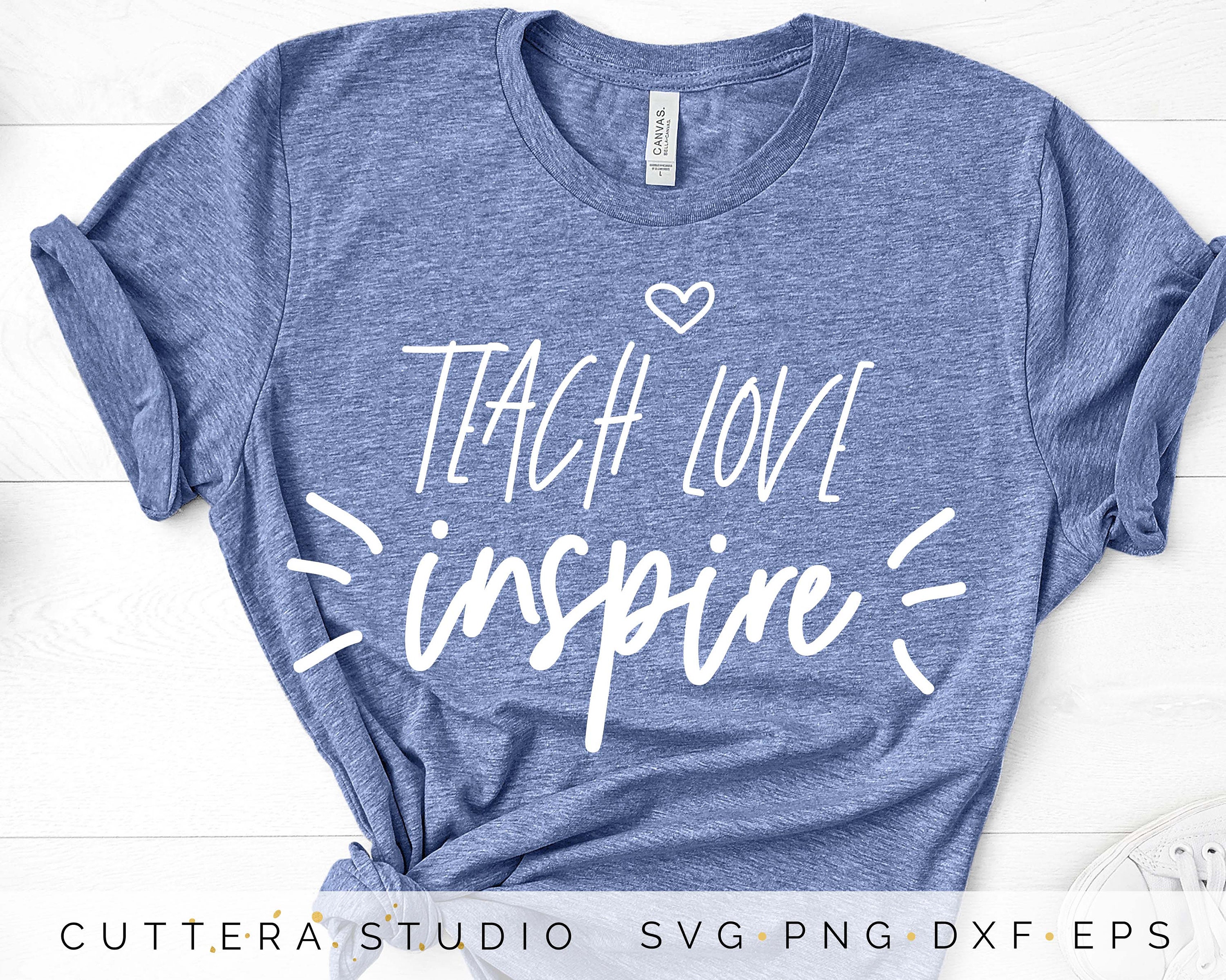 Teach Love Inspire Svg - Teacher Svg, School Svg, Teacher Life Svg ...