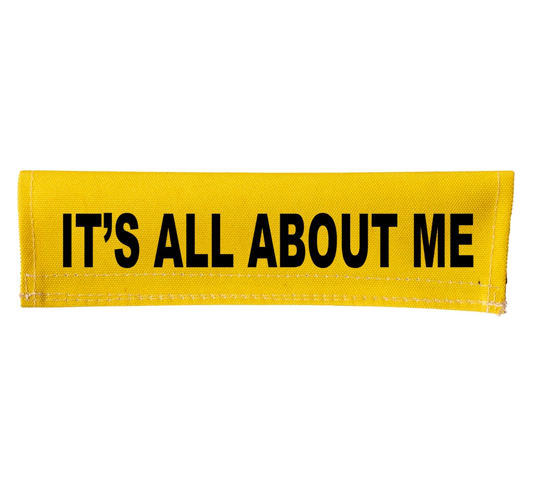 IT'S ALL ABOUT Me Hook & Loop Leash Wrap Sleeve Cover - Attaches Over ...