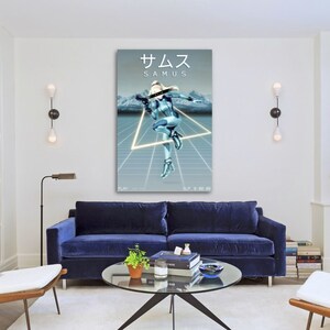 Samusvaporwave Metroid Prime Zero Suit Samus Aran - Etsy