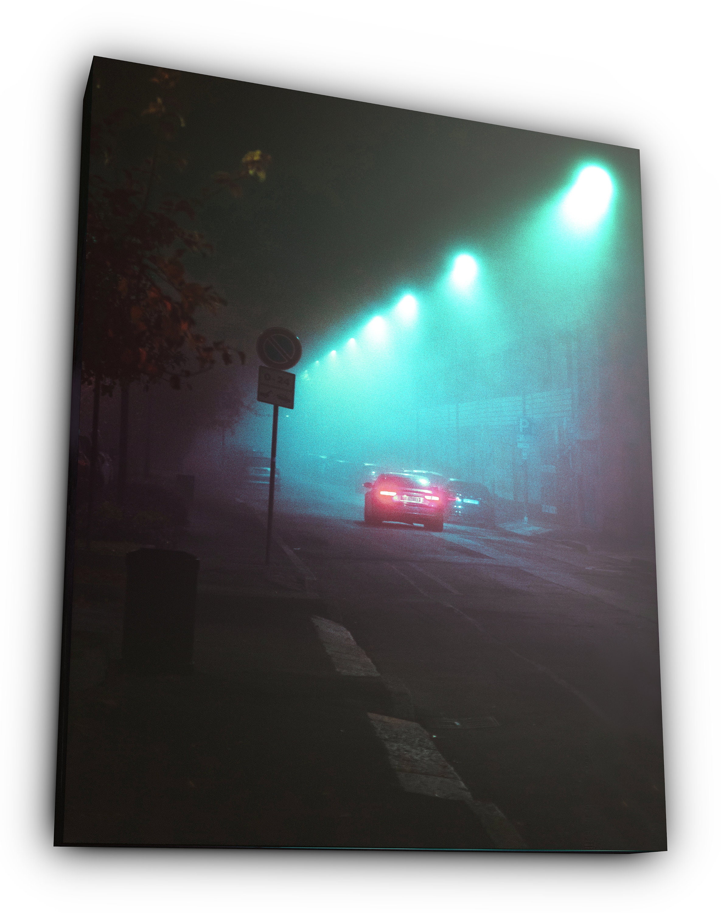 Solaceofnightvaporwave Neon Street Lights Aesthetic Car - Etsy