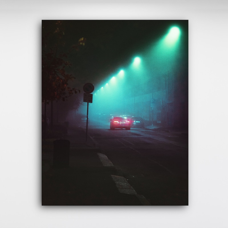 Neon Canvas Art - Etsy