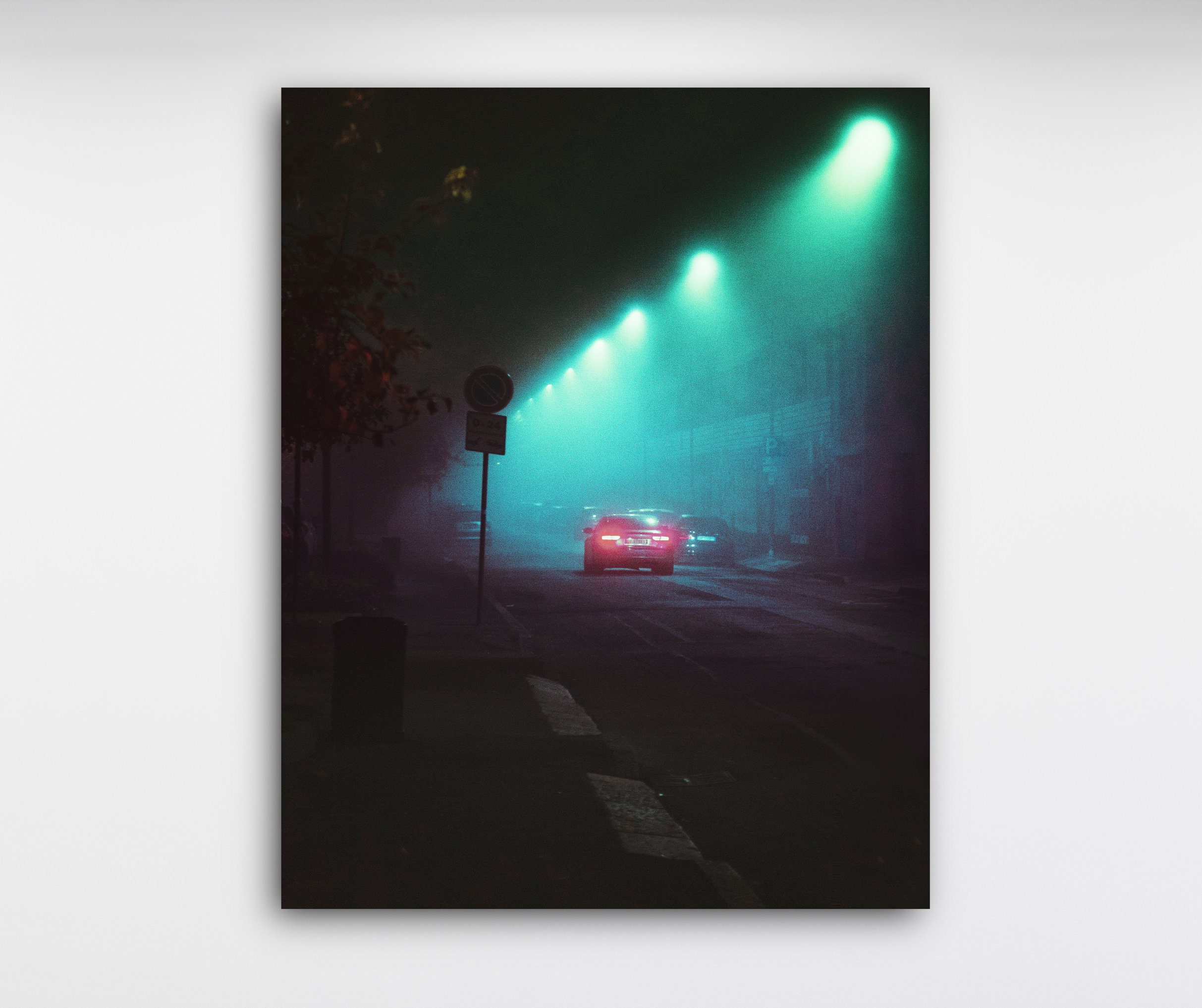Solaceofnightvaporwave Neon Street Lights Aesthetic Car - Etsy