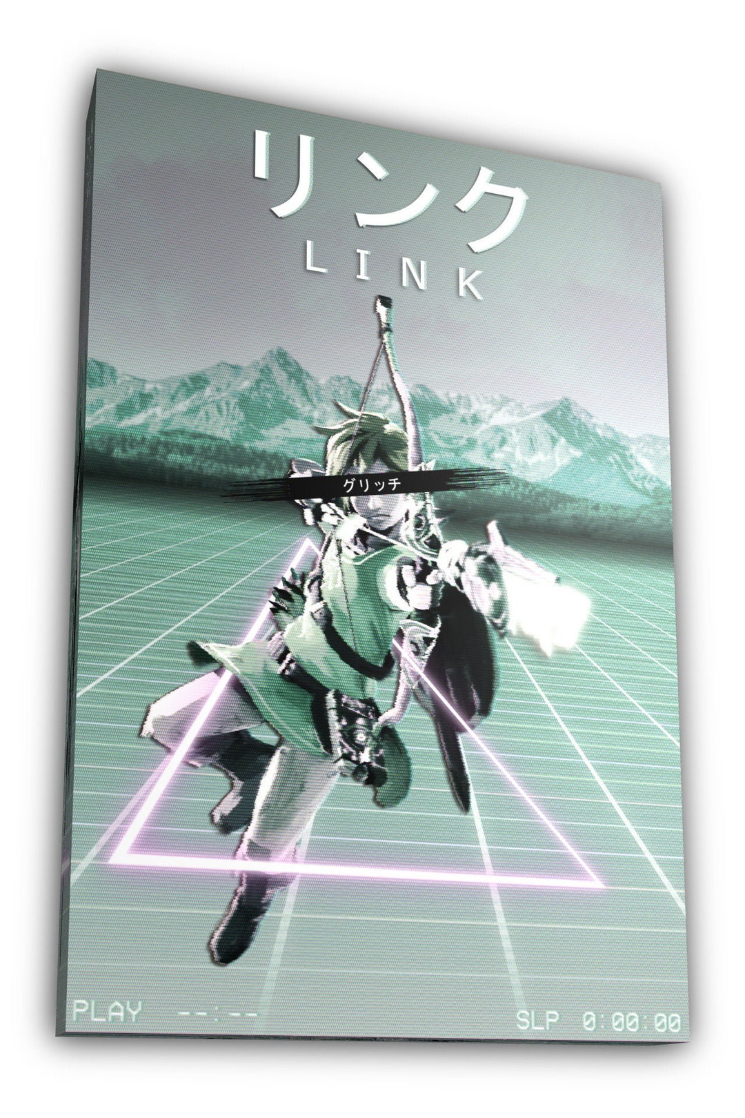 Linkvaporwave Legend of Zelda LOZ Inspired Link Aesthetic Room Decor ...