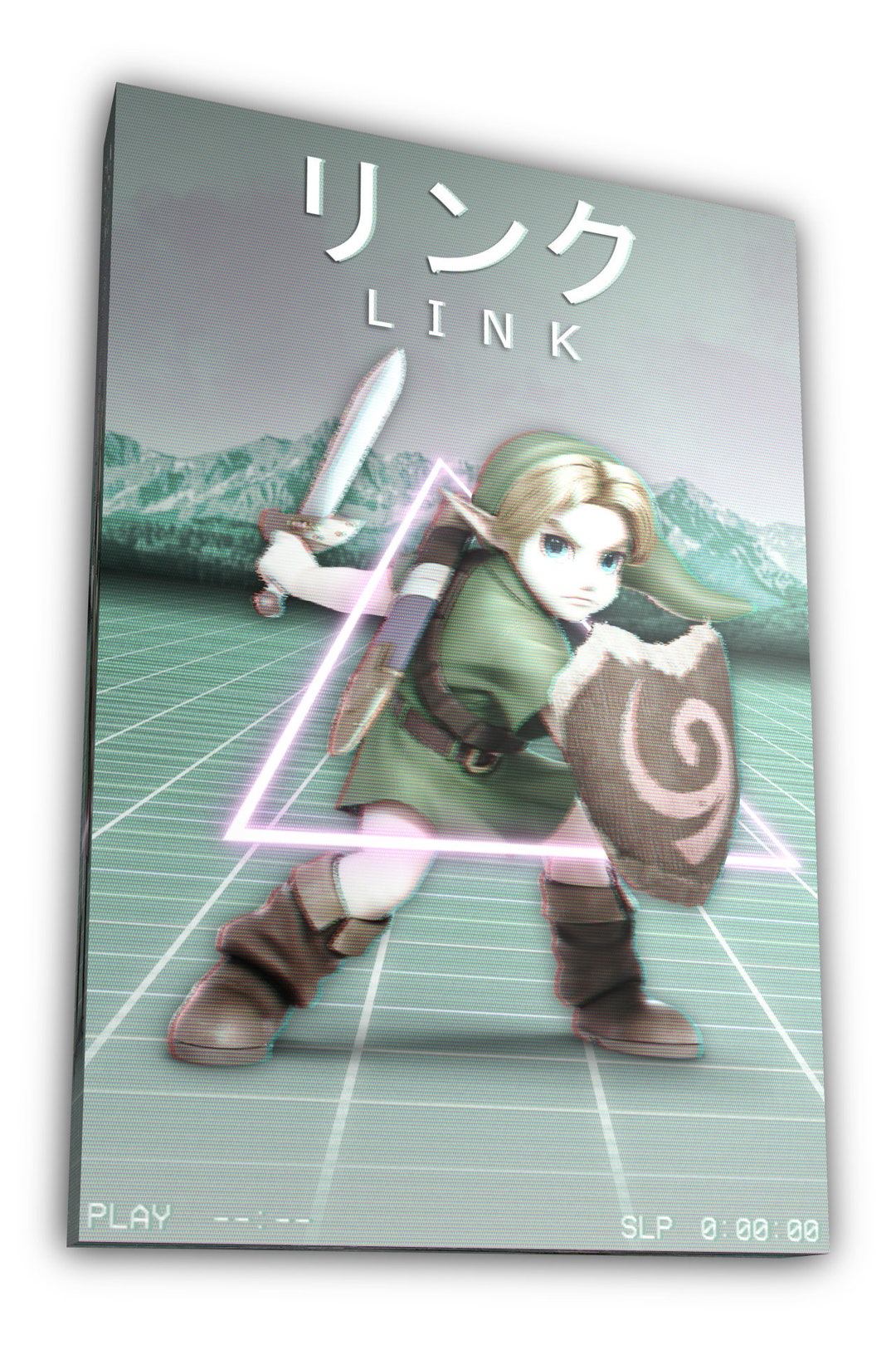 Younglinkvaporwave Legend of Zelda LOZ Ocarina of Time Inspired Young ...