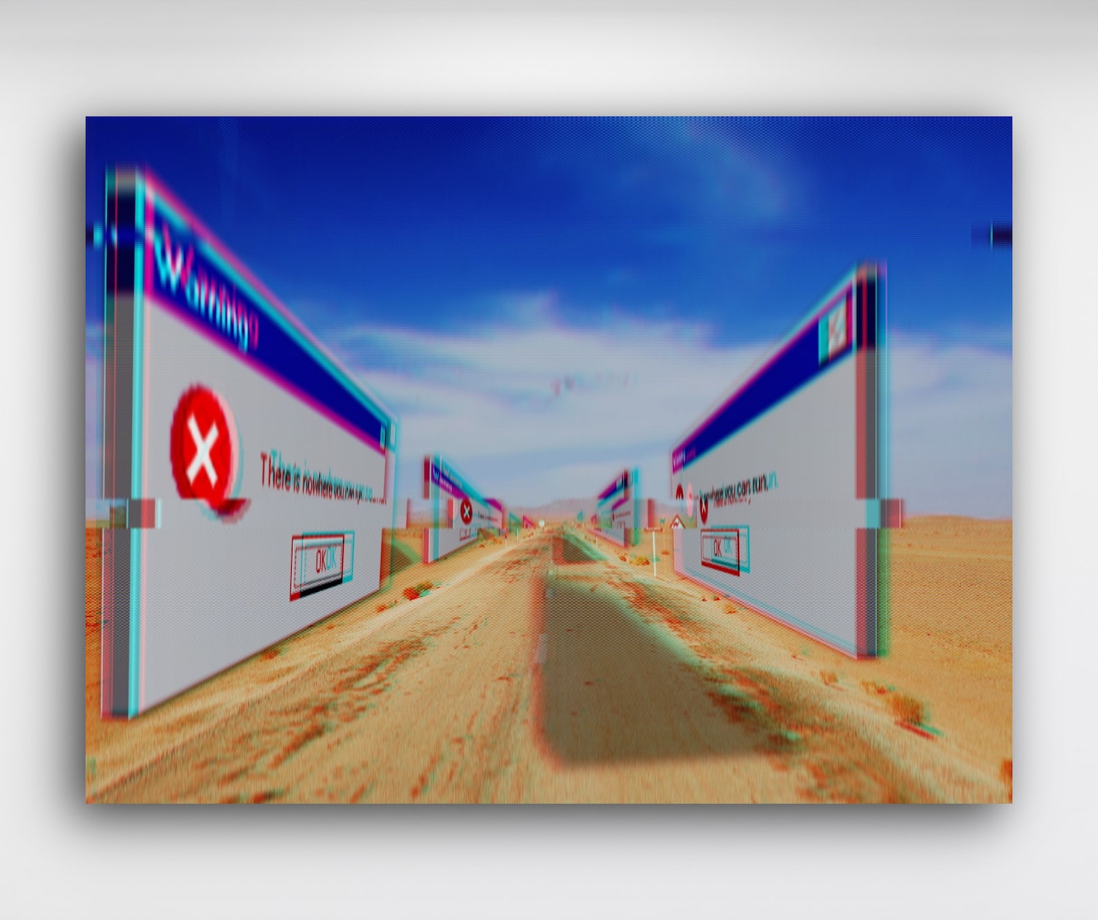 Turn back - windows 95 Glitch Art Aesthetic Room Decor Vaporwave Wall ...